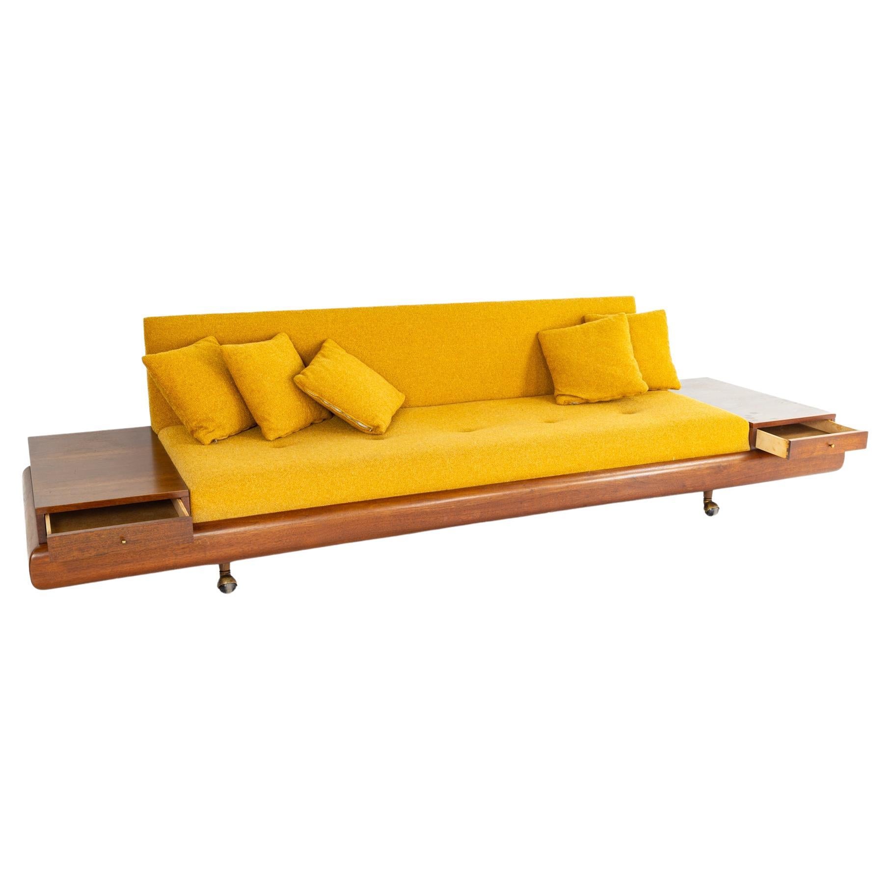 Adrian Pearsall Craft Associates Sofa with Marble End Table Mid-Century ...