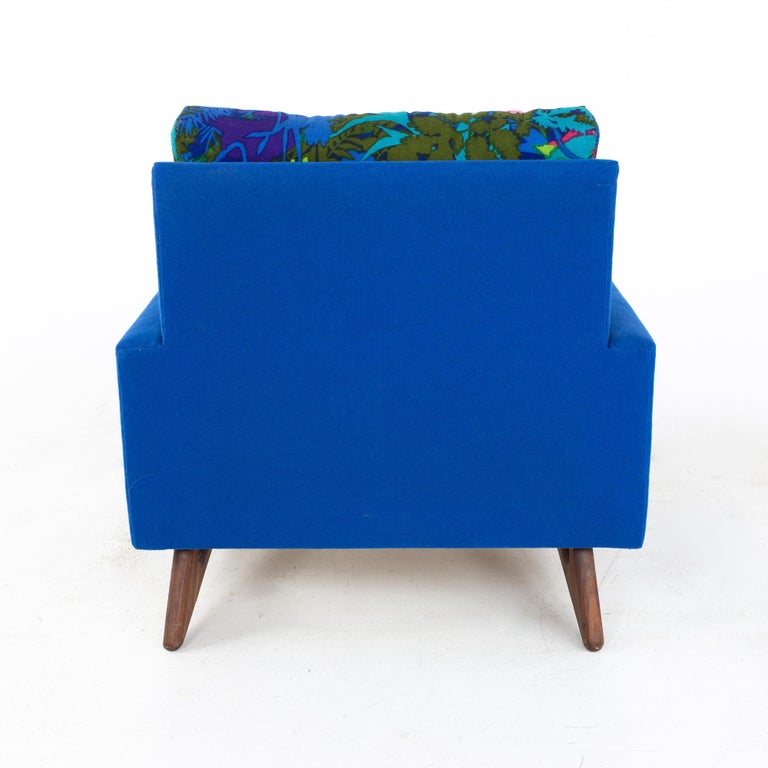 Adrian Pearsall for Craft Associates Model 2406-C MCM Sleigh Leg Lounge ...