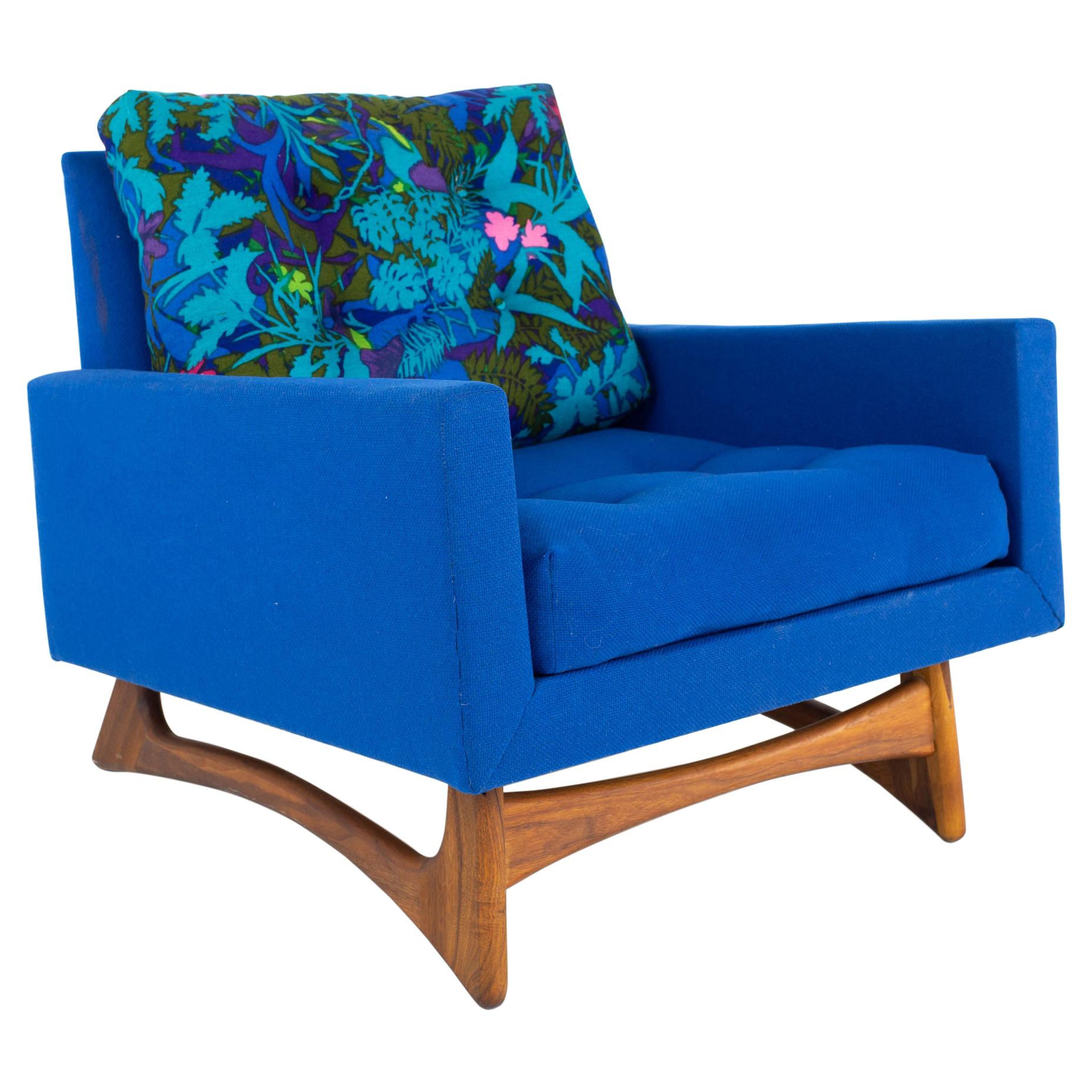 Adrian Pearsall for Craft Associates Model 2406-C MCM Sleigh Leg Lounge ...