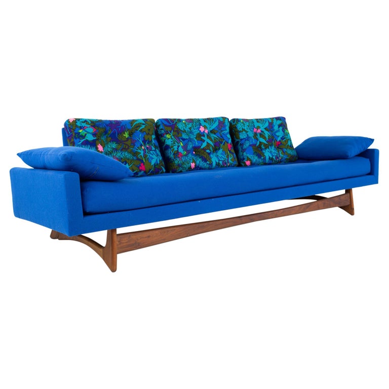 Adrian Pearsall for Craft Associates Model 2408 MCM Sleigh Leg Gondola ...