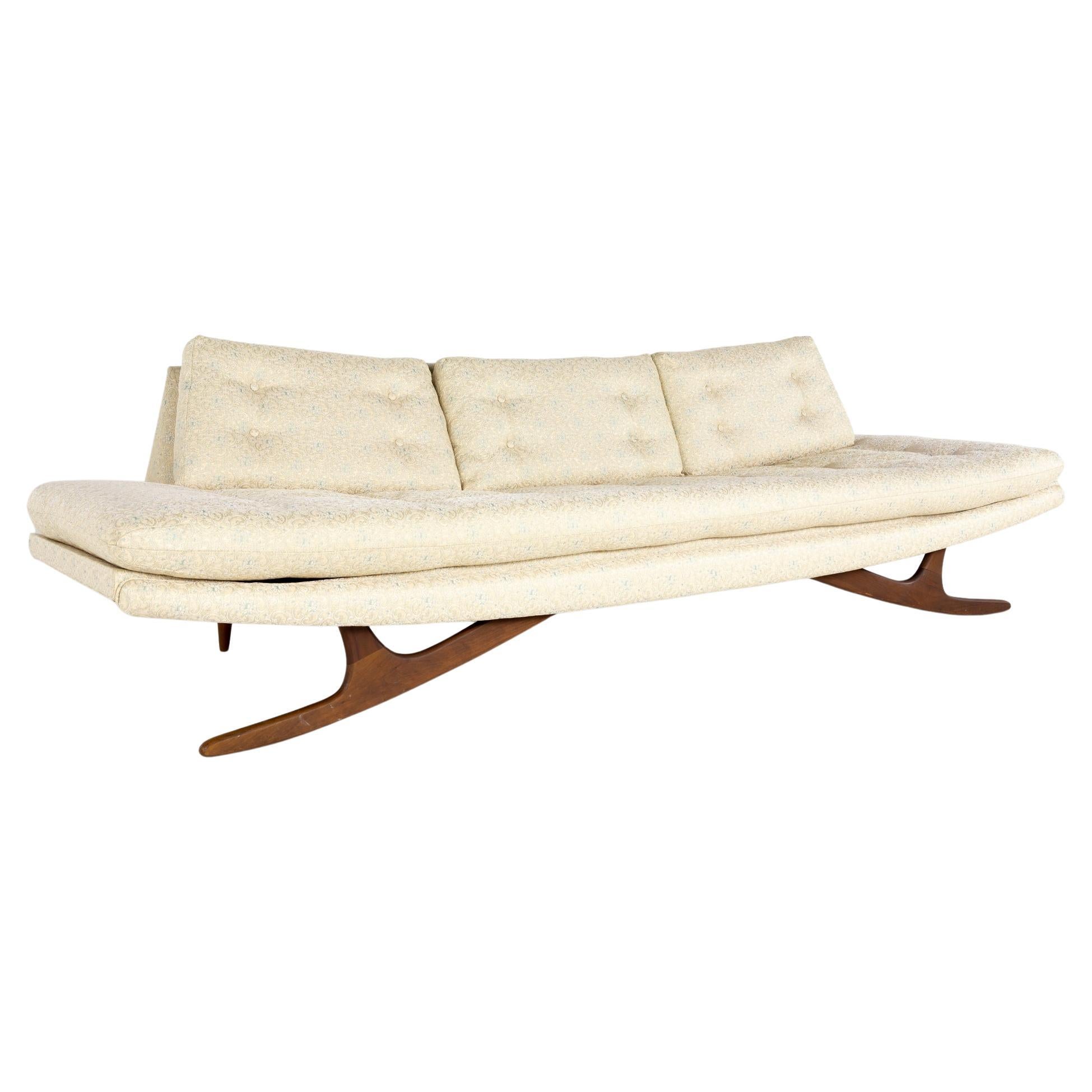 Spectacular Rare Adrian Pearsall Geometric Platform Sofa Mid-century ...