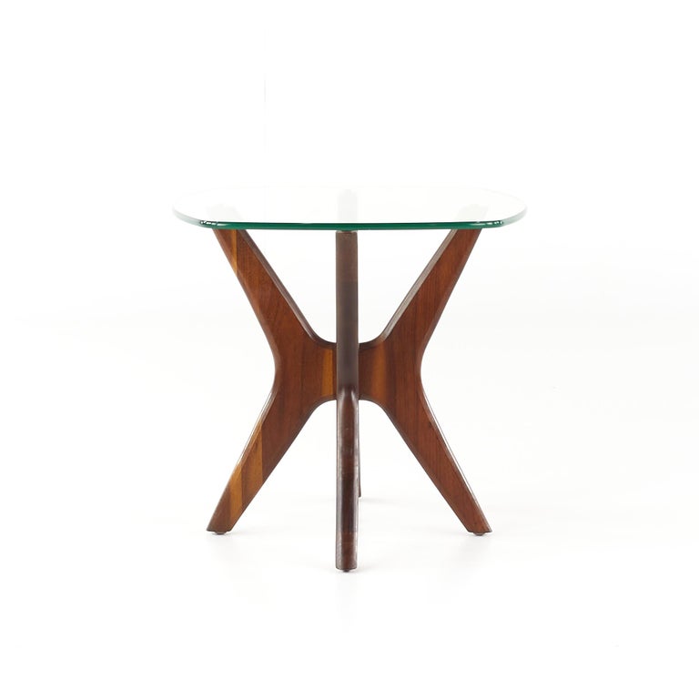 Adrian Pearsall Mid Century Jacks Walnut Side End Tables, Pair For Sale ...