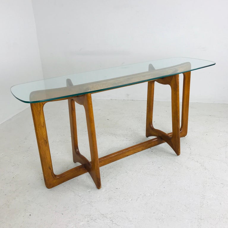 Adrian Pearsall Midcentury Sculptural Walnut Console Table at 1stDibs