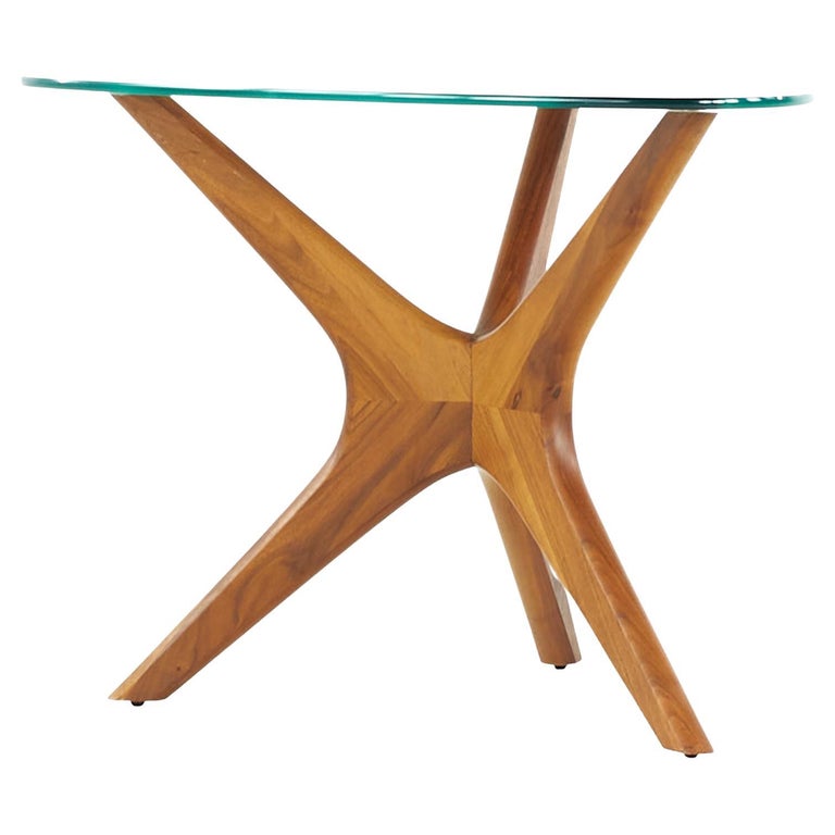 Adrian Pearsall Mid Century Walnut Jacks Side Table For Sale at 1stDibs