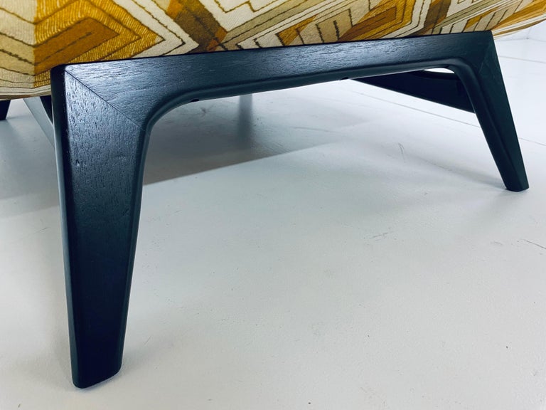 Adrian Pearsall Mid-Century Wave Chaise Lounge with Ebony Base for ...