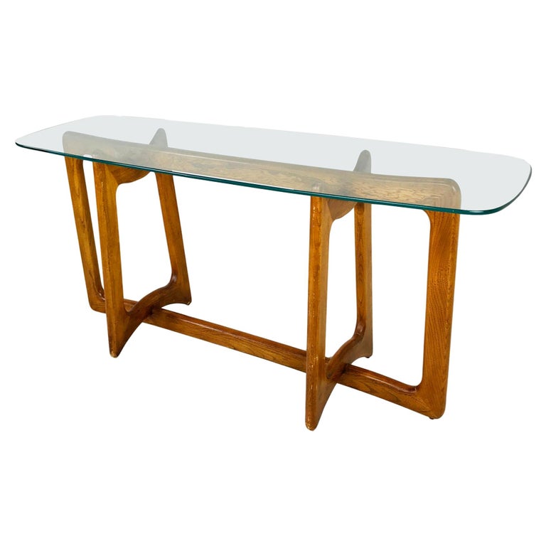 Adrian Pearsall Midcentury Sculptural Walnut Console Table at 1stDibs