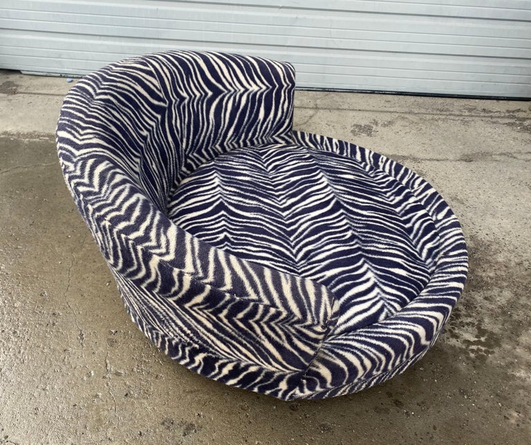 Adrian Pearsall, Milo Baughman Style Disc / Sphere Lounge Chair, 1970s ...