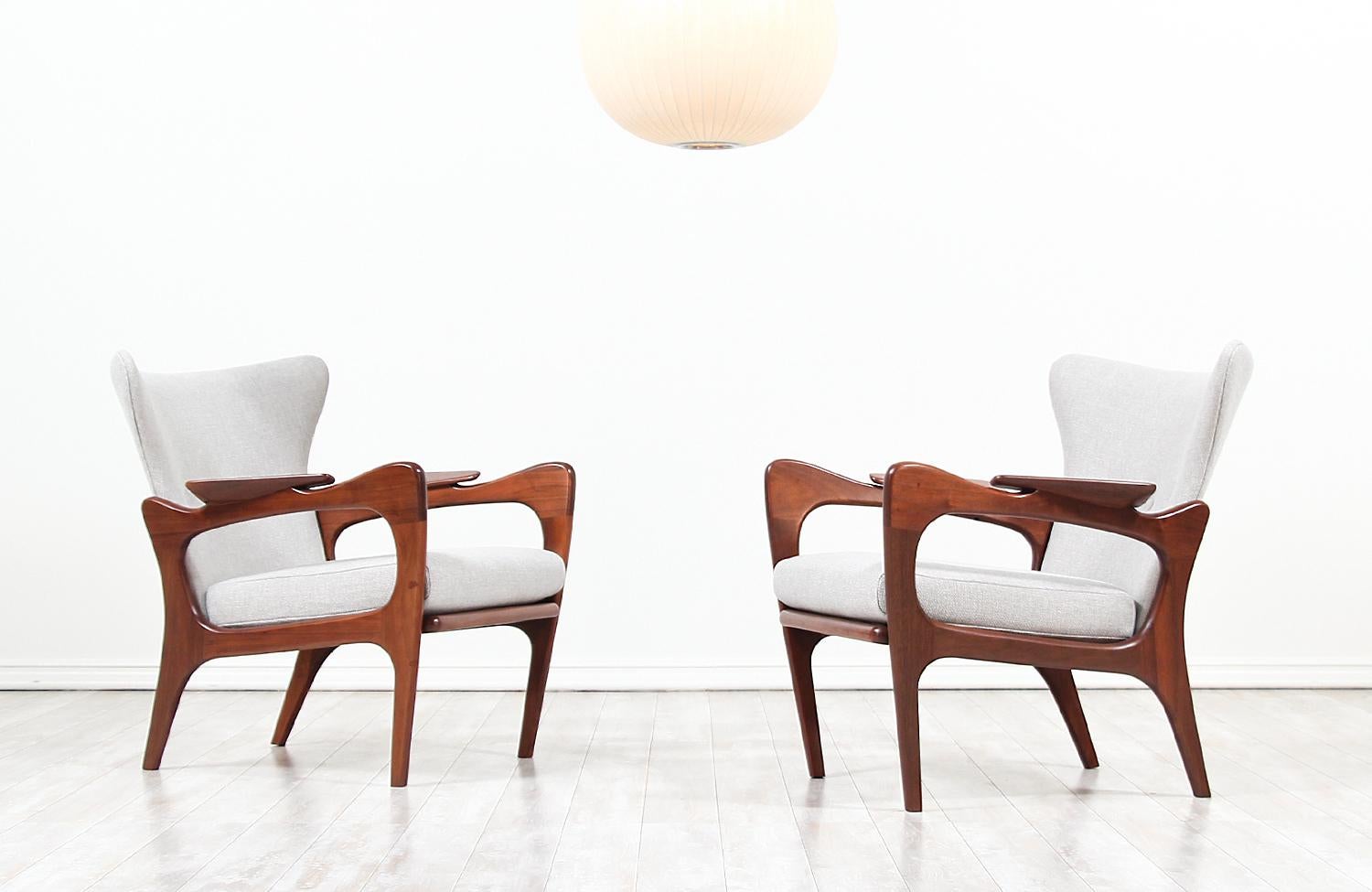 Adrian Pearsall Model 2291-C Lounge Chairs for Craft Associates at 1stDibs