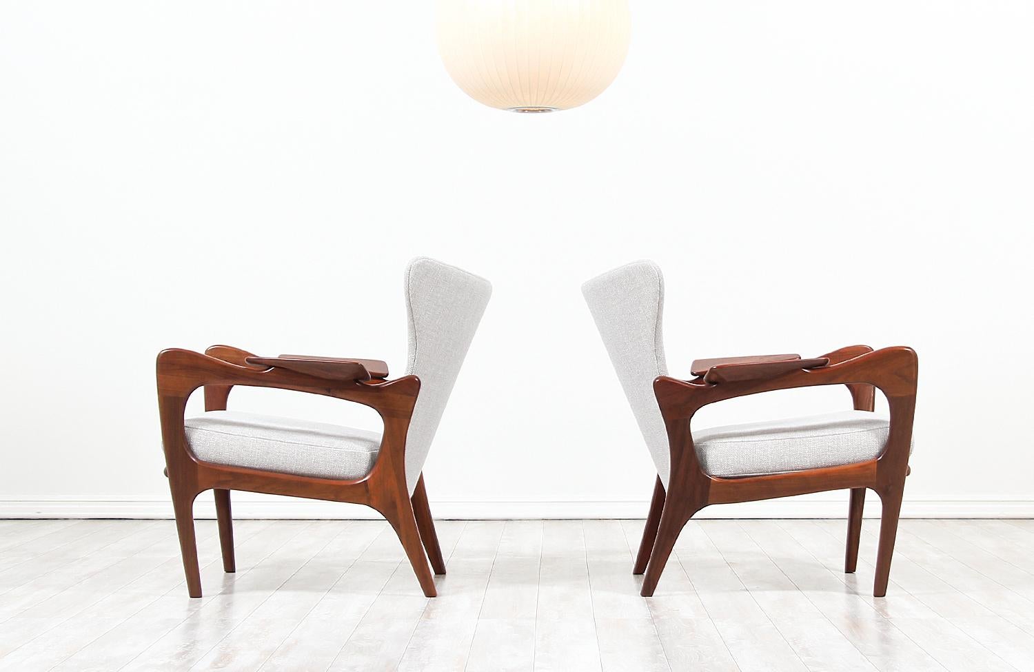 Adrian Pearsall Model 2291-C Lounge Chairs for Craft Associates at 1stDibs