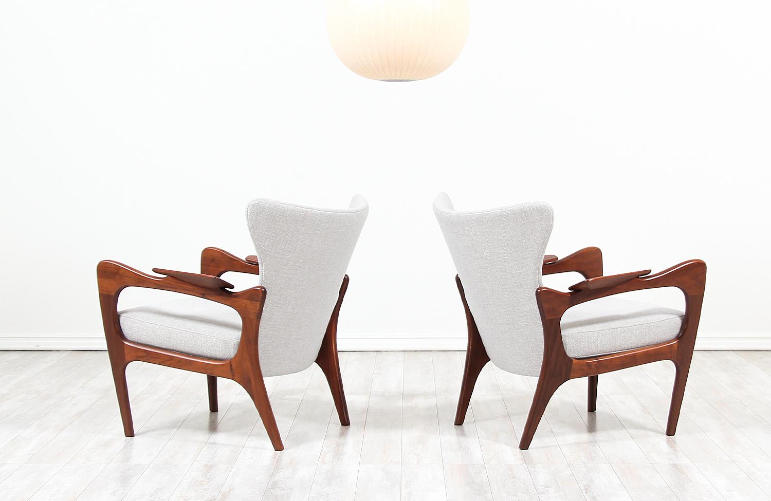 Adrian Pearsall Model 2291-C Lounge Chairs for Craft Associates at 1stDibs