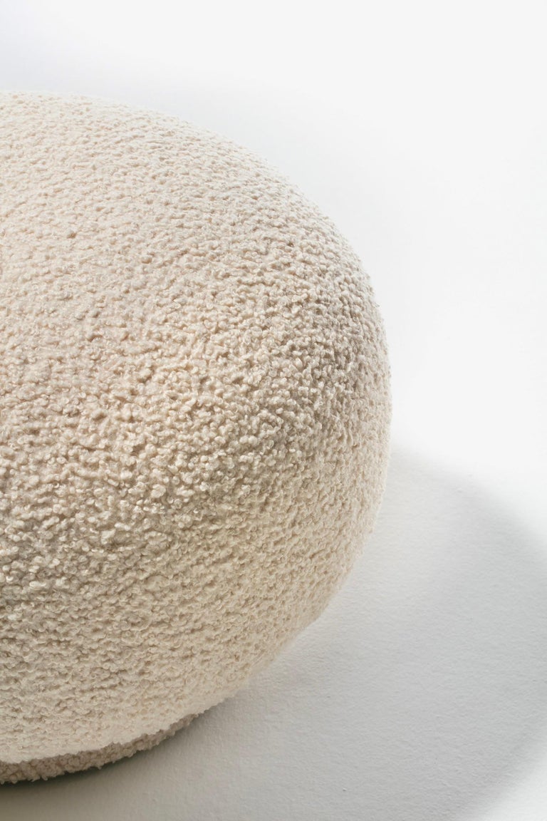 Adrian Pearsall Post Modern Swivel Chair and Ottoman in Ivory White ...