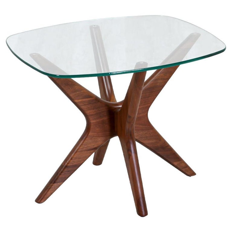 Adrian Pearsall Sculpted Walnut "Jax" Side Table for Craft Associates ...