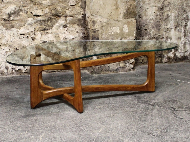 Adrian Pearsall Sculptural Walnut Dog Bone Coffee Table at 1stDibs
