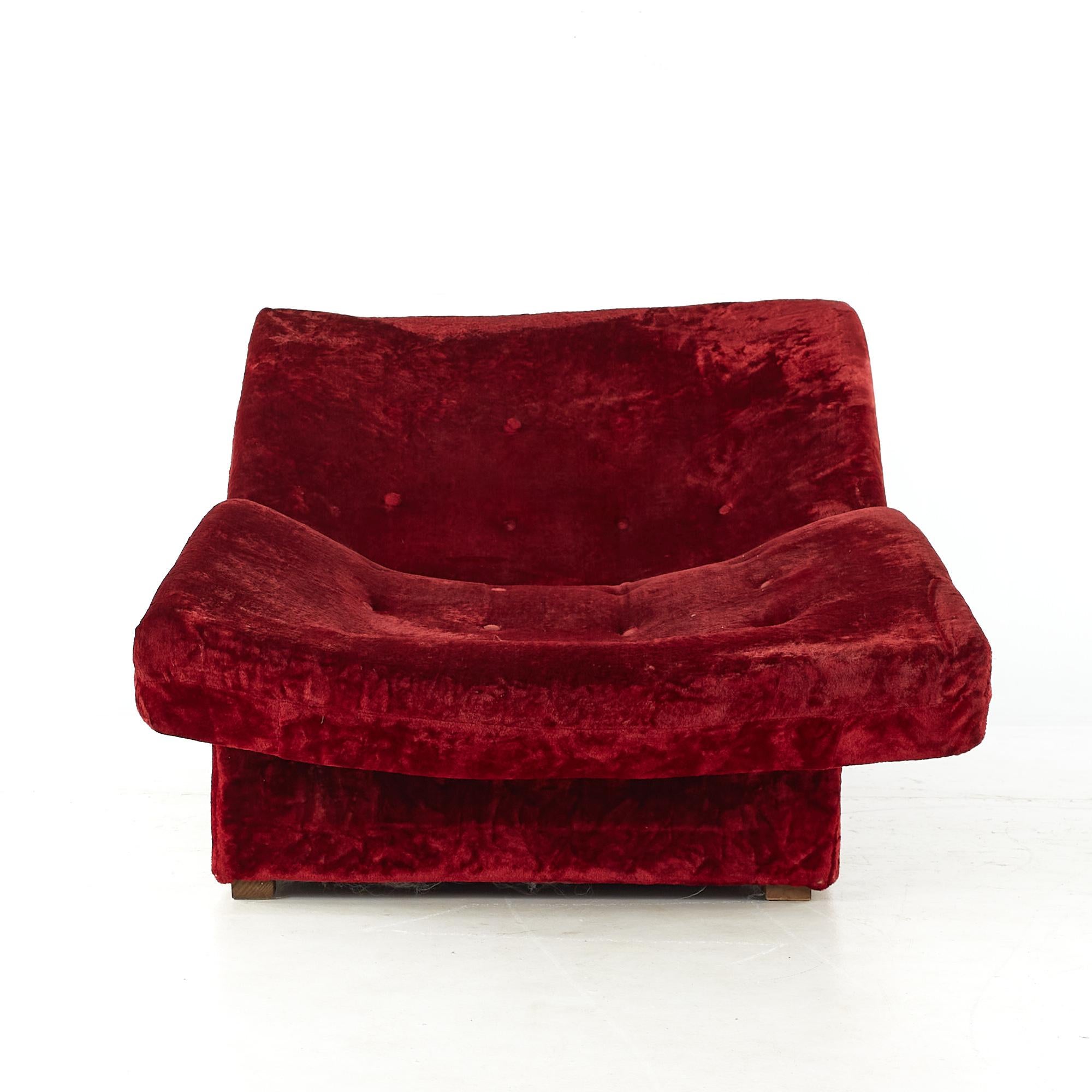 Adrian Pearsall Style Mid Century Chaise Lounge Chair For Sale at 1stDibs