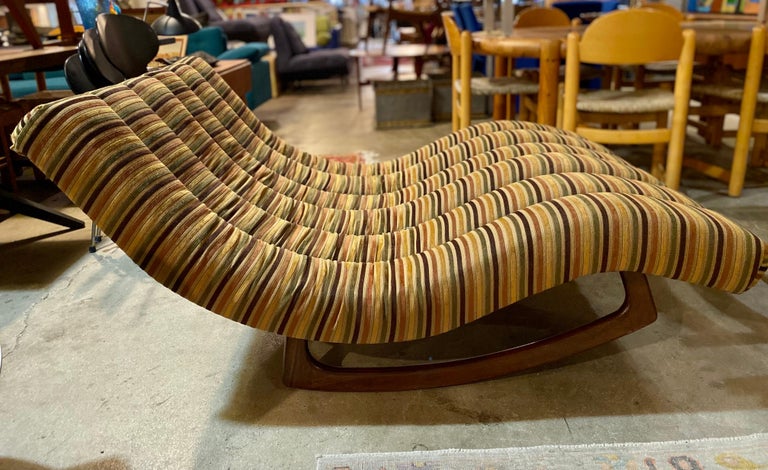 Adrian Pearsall Wave Chaise Rocker, Circa 1960s at 1stDibs