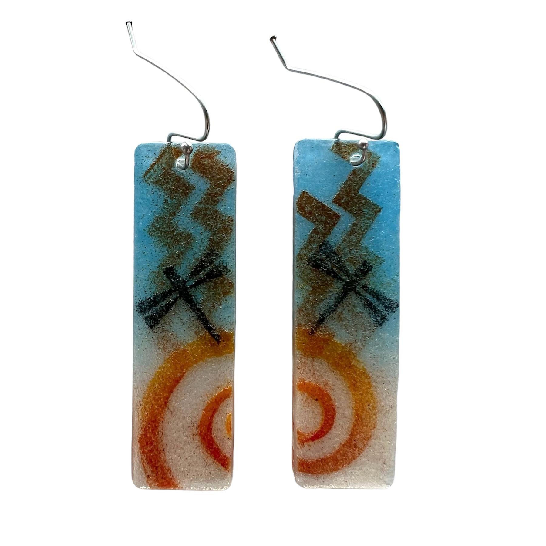 Adrian Wall - Earrings, Large For Sale at 1stDibs