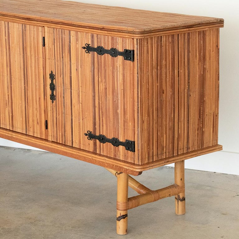 Adrien Audoux and Frida Minet Bamboo Sideboard For Sale at 1stDibs