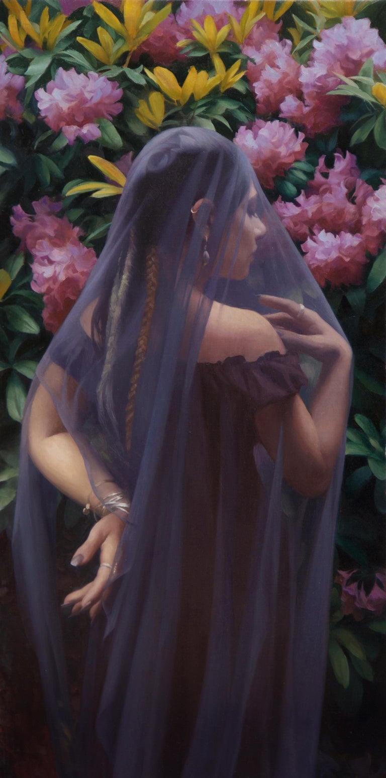 Adrienne Stein - "Violet Bride", Oil Painting For Sale at 1stDibs