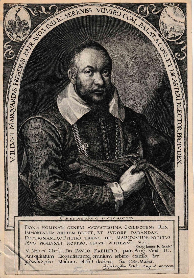 Aegidius Sadeler - Portrait of Marquard Freher, aged forty-nine For ...