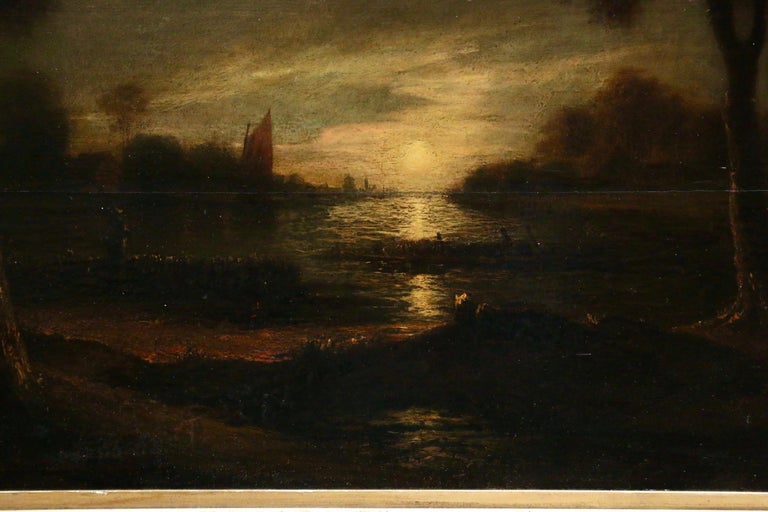 Aert Van Der Neer - Moonlit Landscape - 17th Century Oil, River and ...
