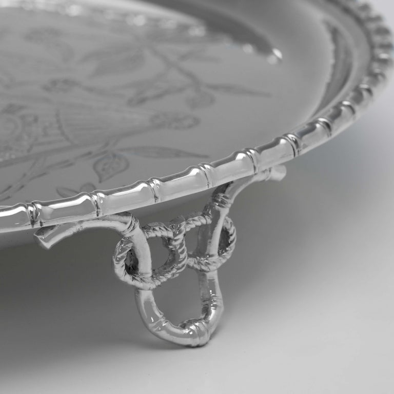 Aesthetic Design Victorian Silver Plated Salver - Circa 1870 - Atkin ...
