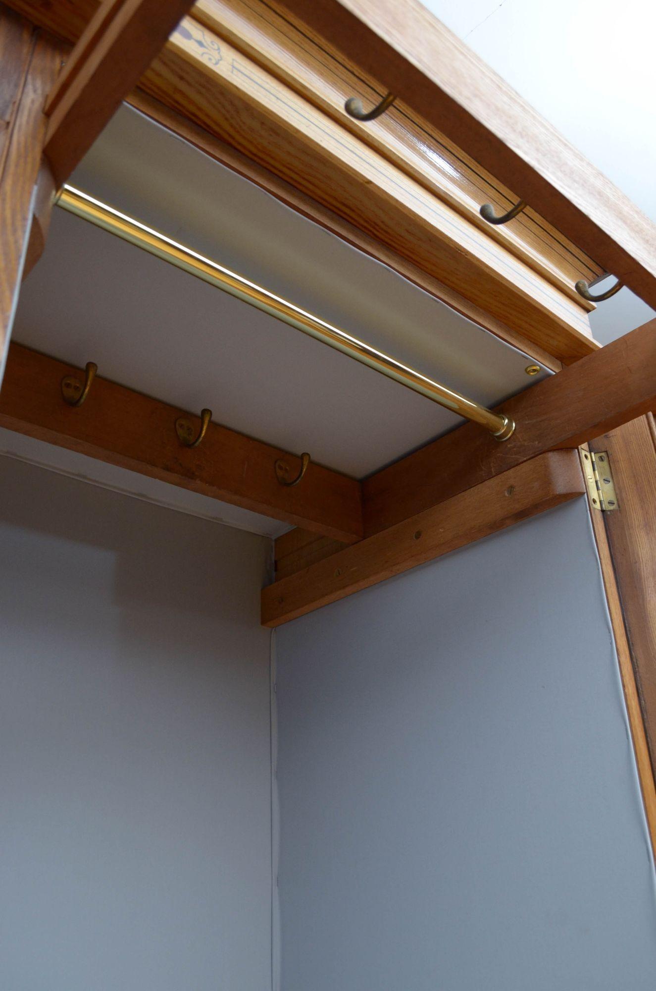 Aesthetic Movement Ash Wardrobe Set by Heal and Son, London at 1stDibs