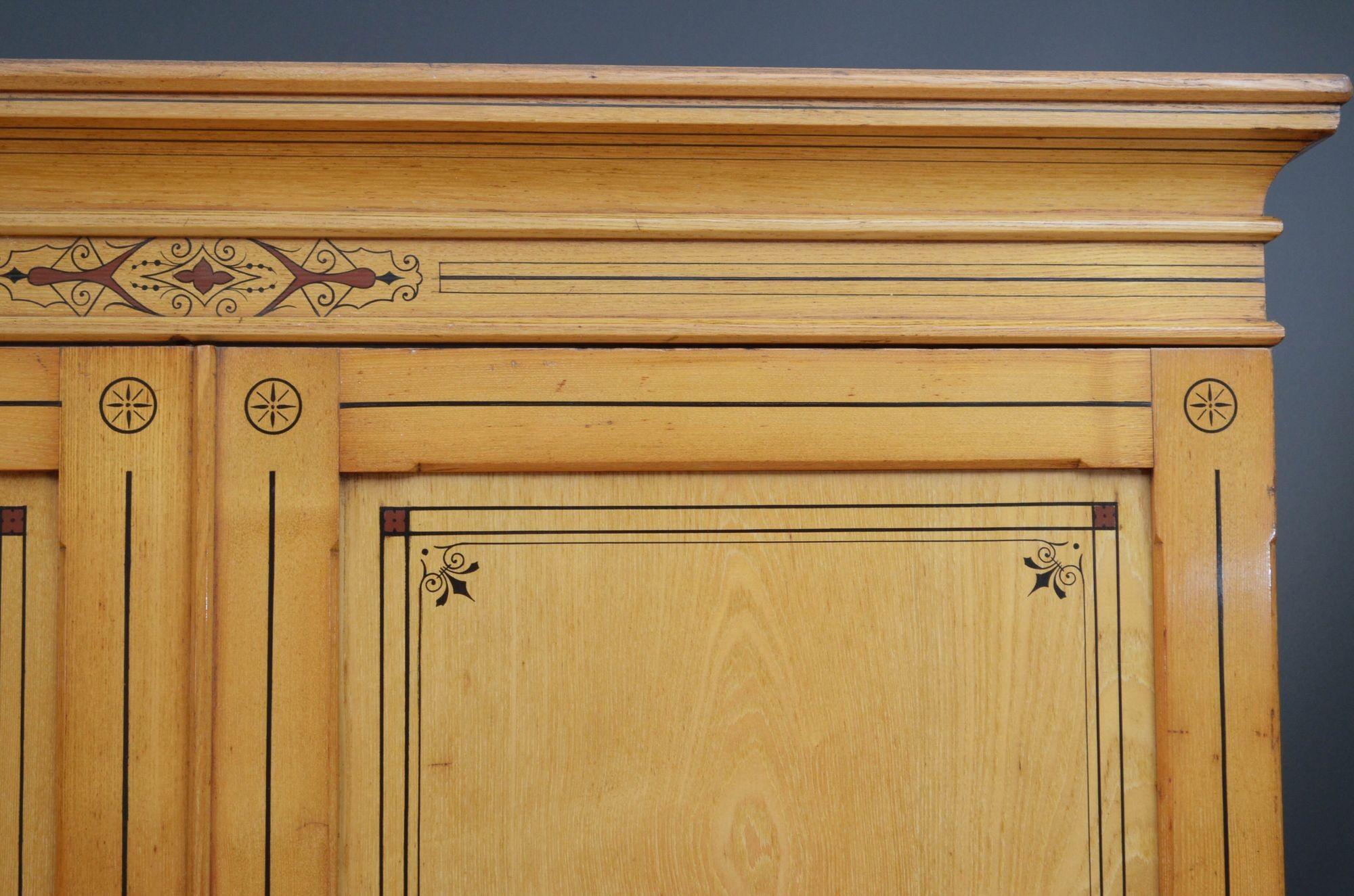 Aesthetic Movement Ash Wardrobe Set by Heal and Son, London at 1stDibs