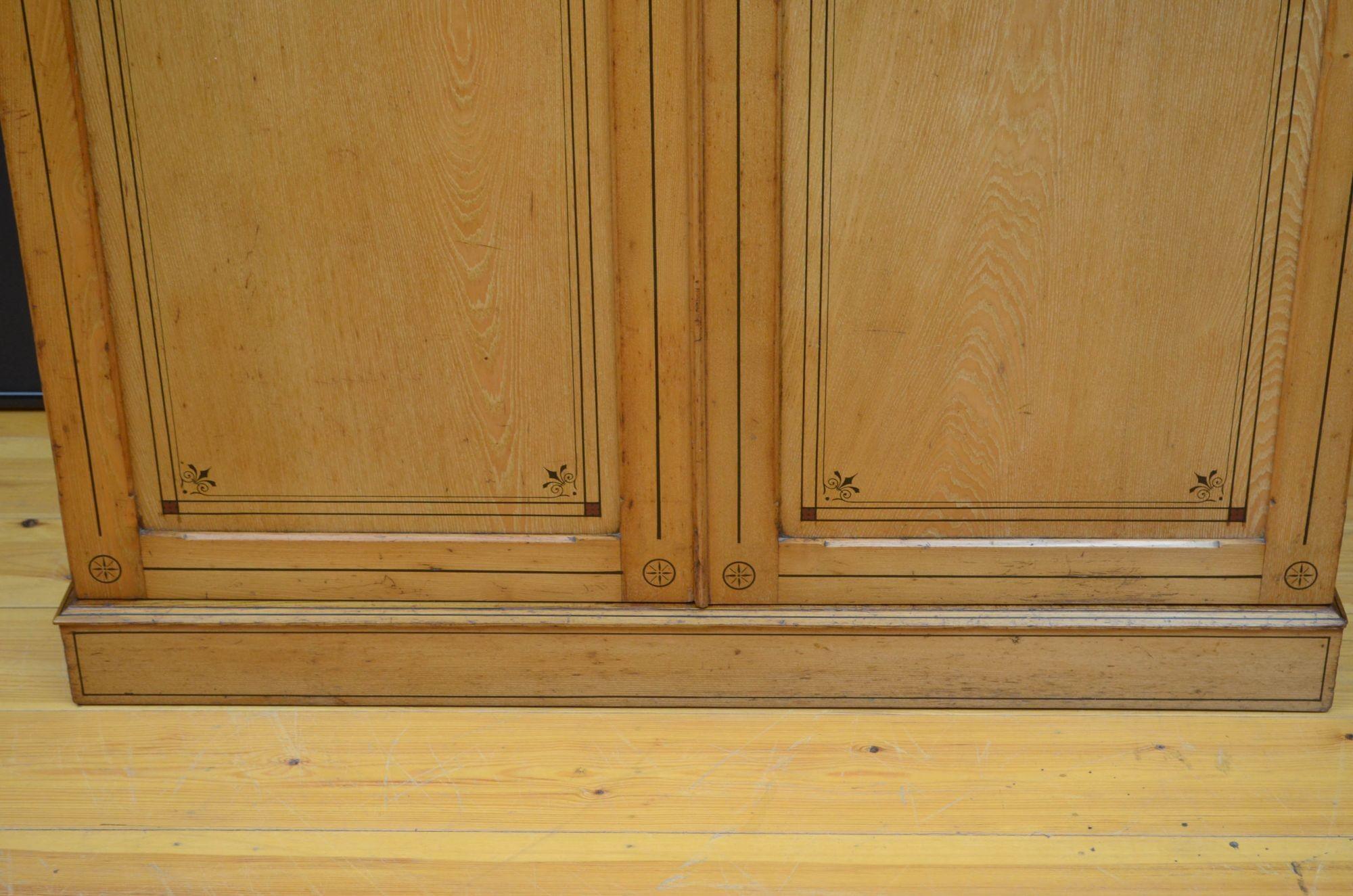 Aesthetic Movement Ash Wardrobe Set by Heal and Son, London at 1stDibs