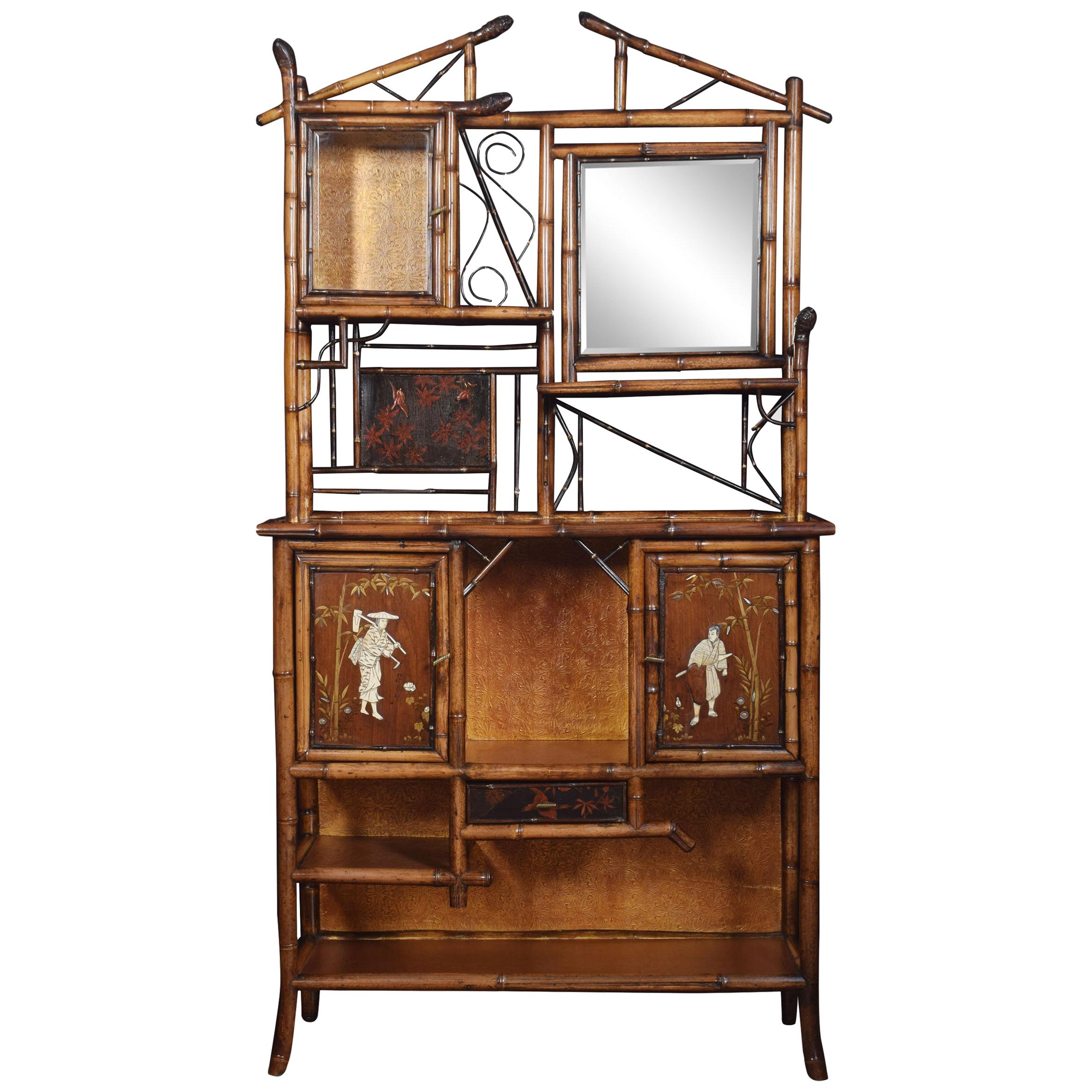 Aesthetic Movement Bamboo and Lacquer Cabinet For Sale at 1stDibs ...