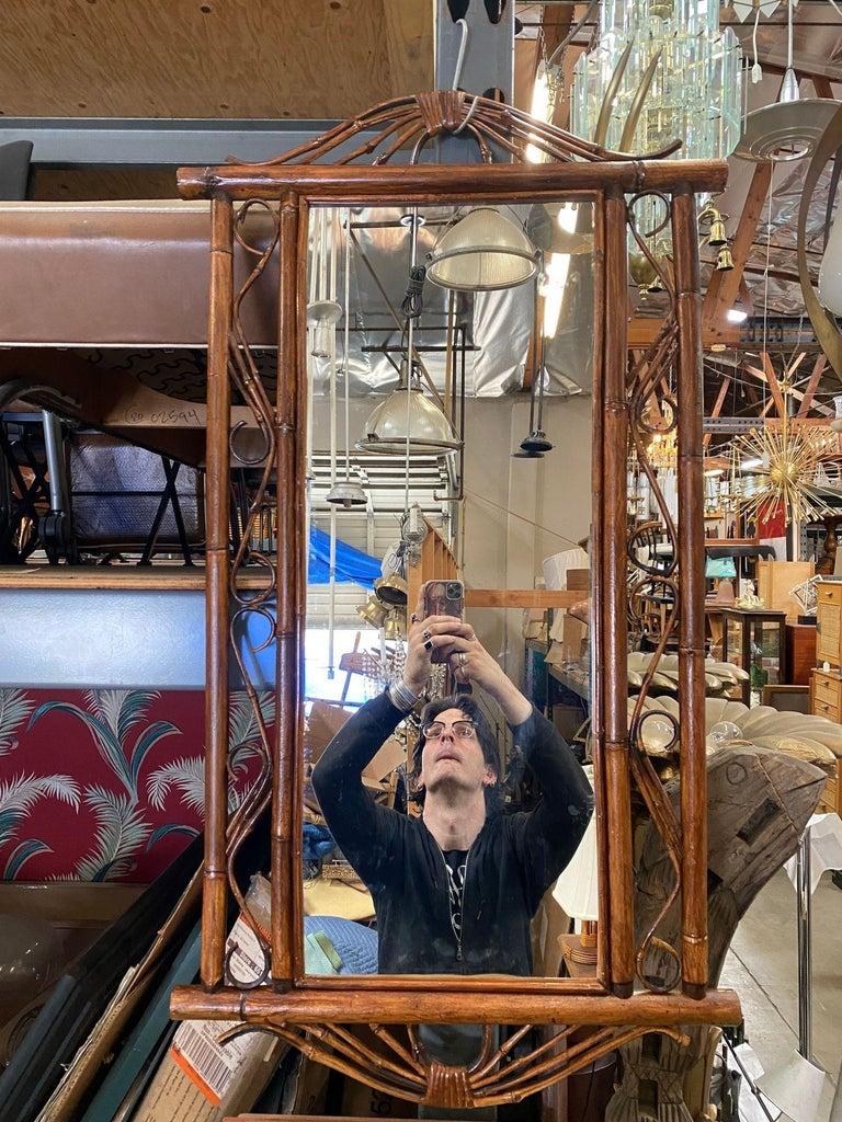 Aesthetic Movement Bamboo Wall Mirror For Sale at 1stDibs