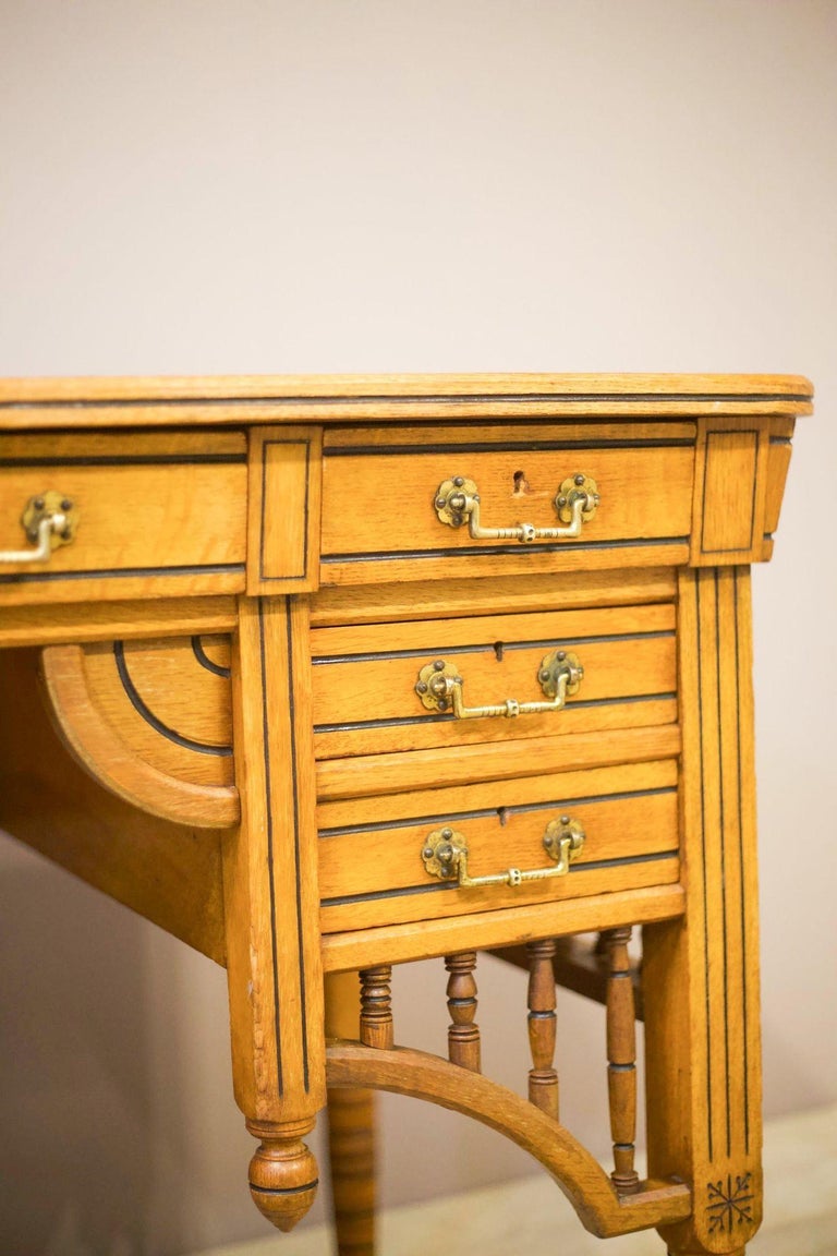 Aesthetic Movement Desk by Maple and Co For Sale at 1stDibs