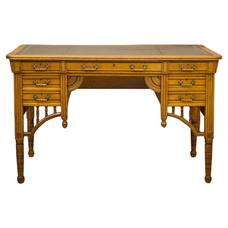 Aesthetic Movement Desk by Maple and Co For Sale at 1stDibs