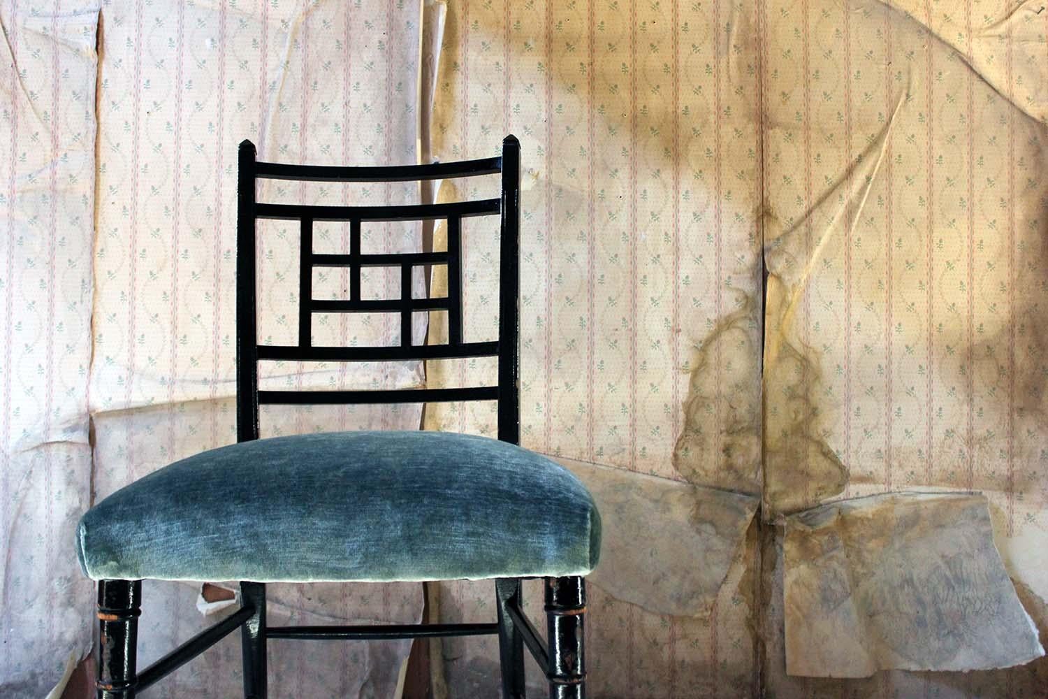 Aesthetic Movement Ebonized Side Chair in the Manner of E.W. Godwin at ...