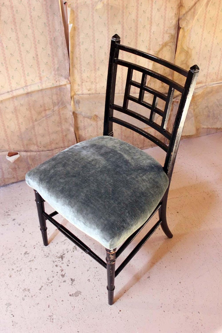 Aesthetic Movement Ebonized Side Chair in the Manner of E.W. Godwin at ...