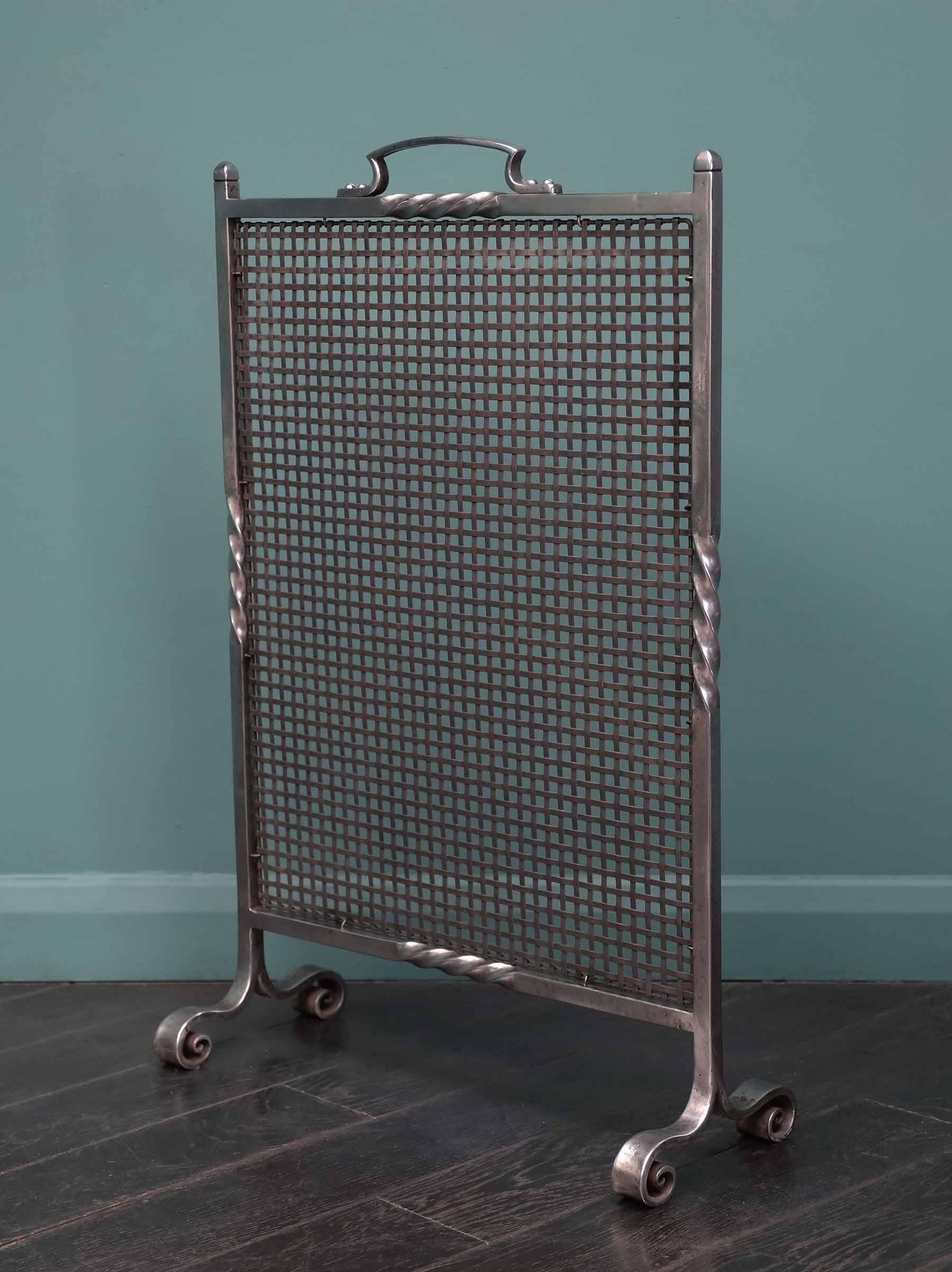 Aesthetic Movement Polished Steel Fire Screen Circa 1890 For Sale at ...