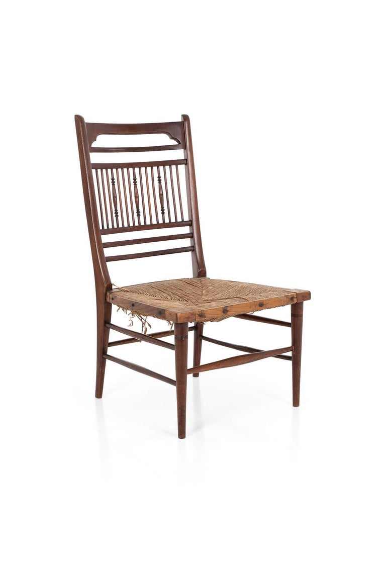 Aesthetic Movement Side Chair in Walnut by E.W. Godwin, circa 1885 For ...