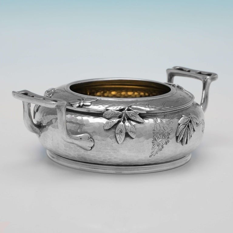 Aesthetic Period and Design English Sterling Silver Bowl, London 1879 ...