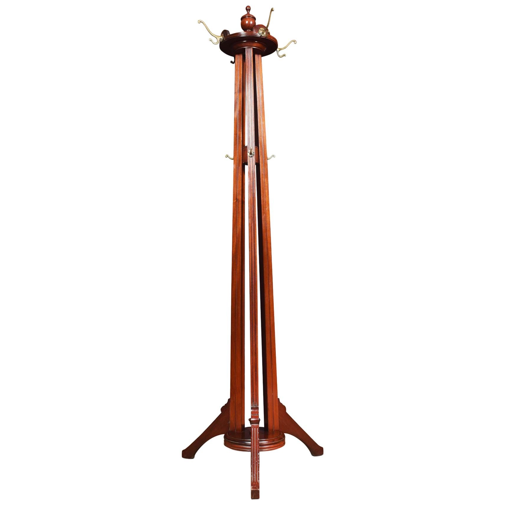 Aesthetic Walnut Hat and Coat Stand at 1stDibs