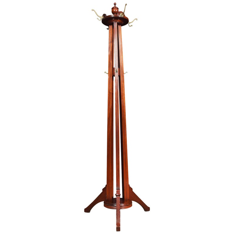 Aesthetic Walnut Hat and Coat Stand at 1stDibs