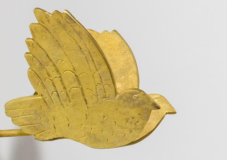 Bronze Wall Light with Birds by Alekos Fassianos For Sale at 1stDibs