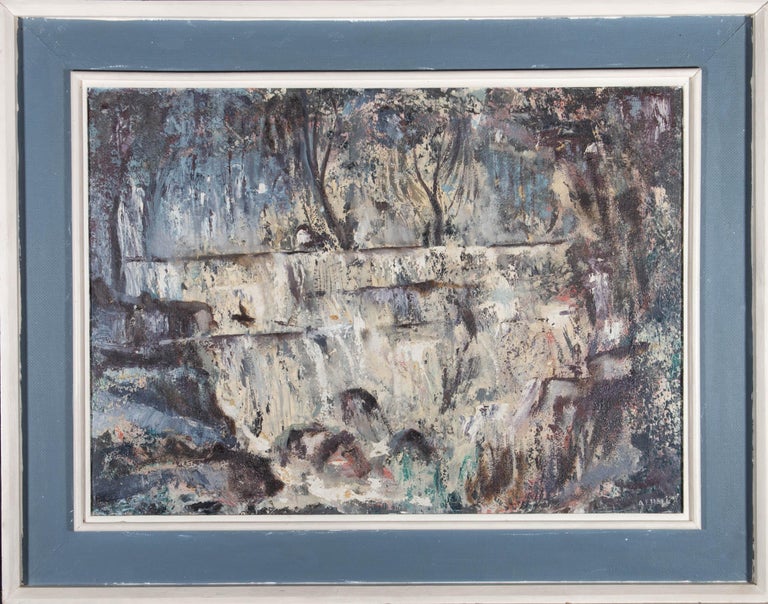 A.F. Hall - A.F. Hall - 20th Century Oil, Waterfall For Sale at 1stDibs