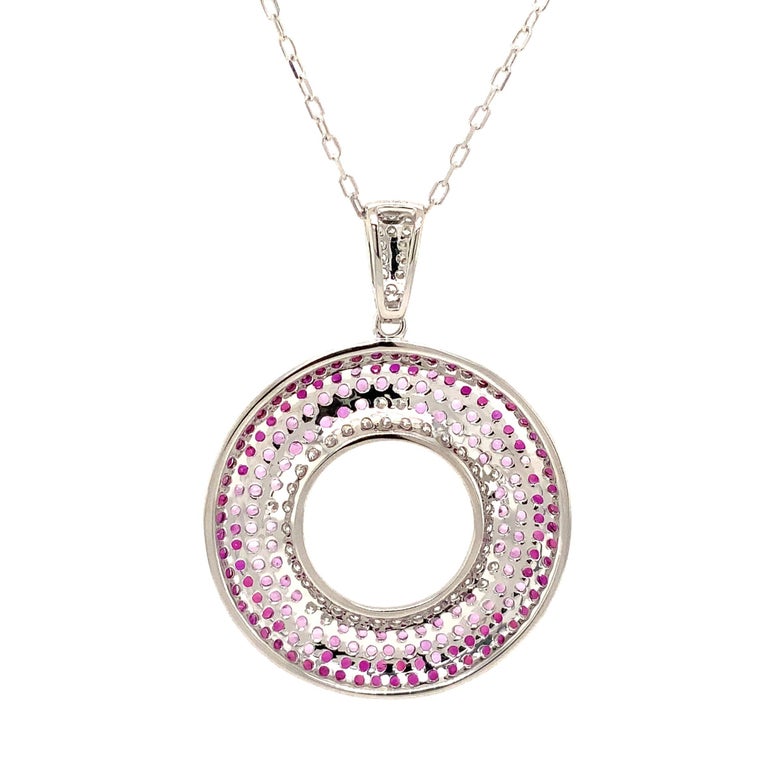 Afarin Collection Ambre Pavé Color Stone and Diamond Pendant Set in 18k ...