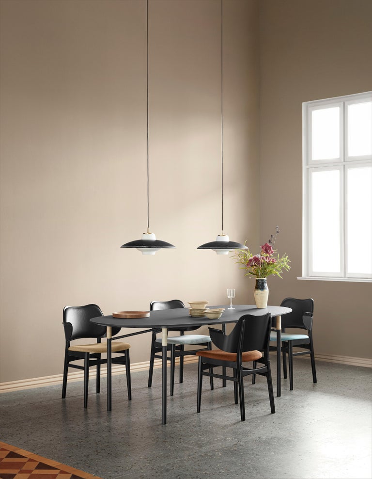 Affinity Dining Table in Black Ellipse by Halskov and Dalsgaard Design ...