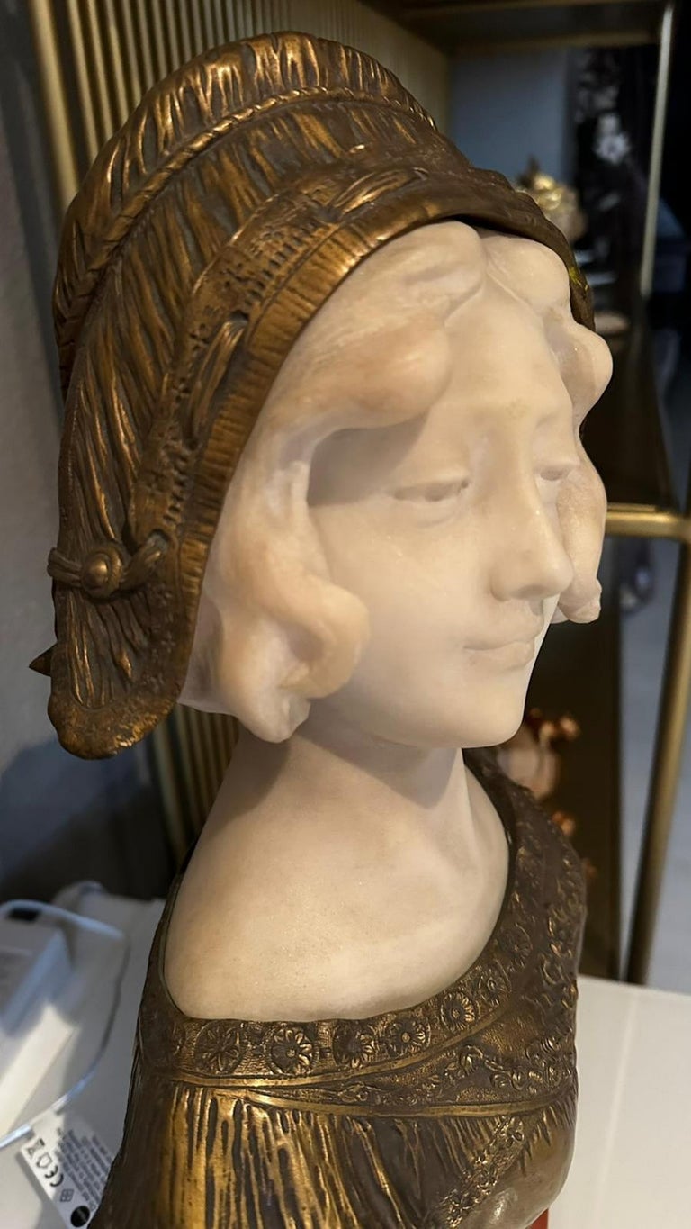 Affortunado Gory "Imperieuse" Carrara Marble and Bronze For Sale at 1stDibs