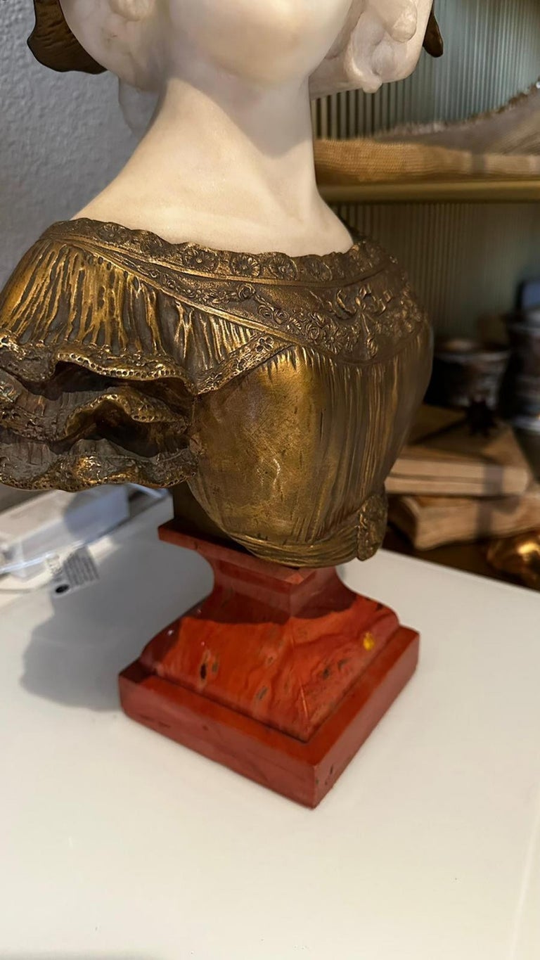 Affortunado Gory "Imperieuse" Carrara Marble and Bronze For Sale at 1stDibs