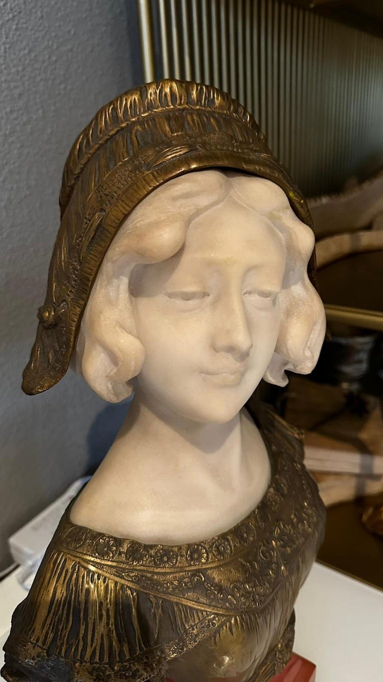 Affortunado Gory "Imperieuse" Carrara Marble and Bronze For Sale at 1stDibs