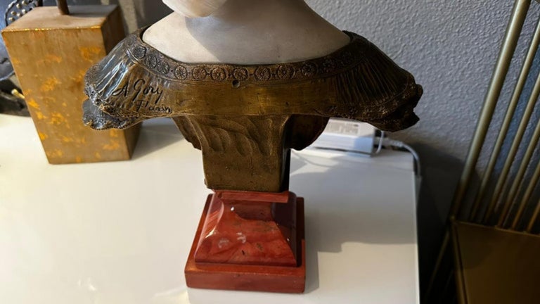 Affortunado Gory "Imperieuse" Carrara Marble and Bronze For Sale at 1stDibs