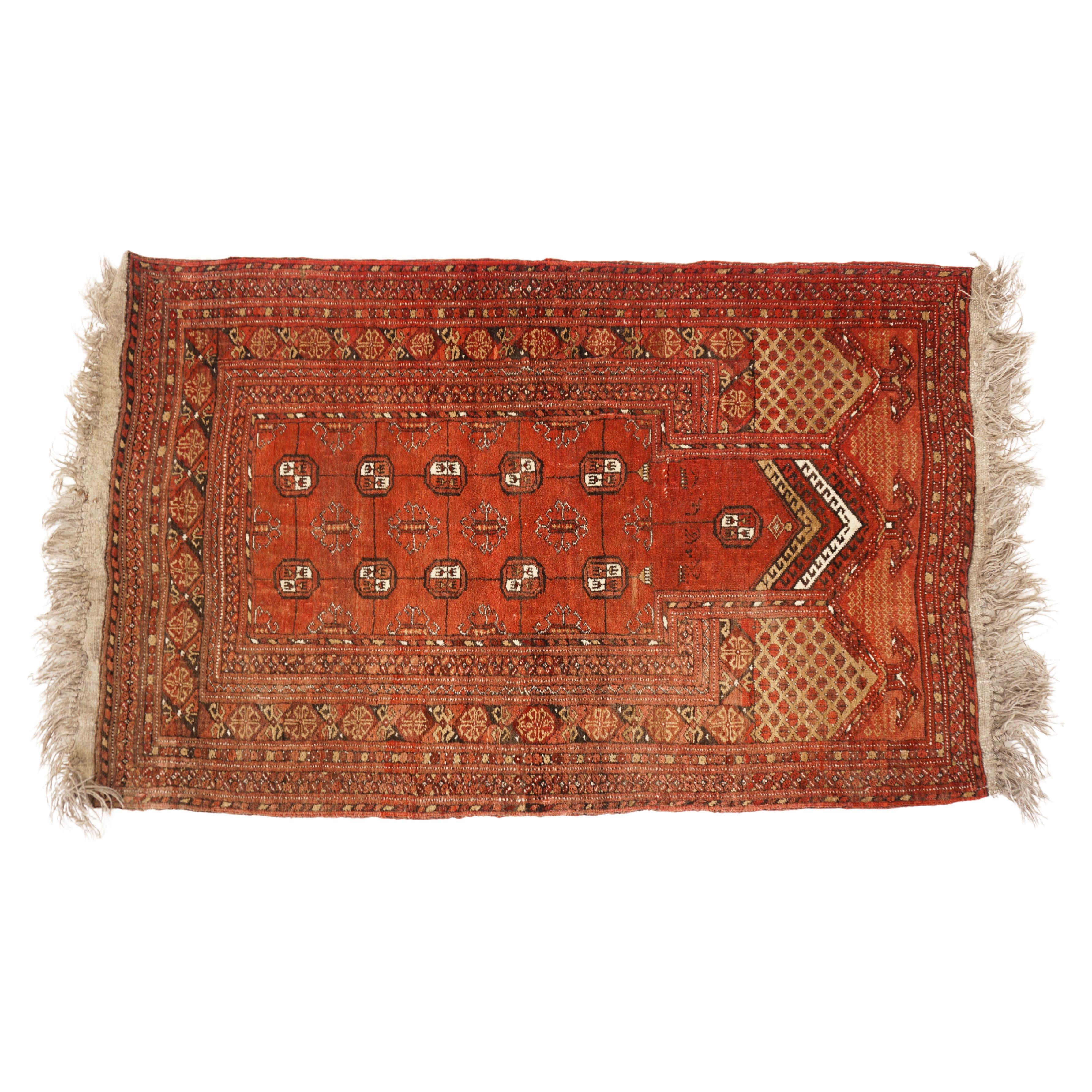 Afghan Prayer Rug, Northwest Afghanistan, Wool on Wool Foundation at ...