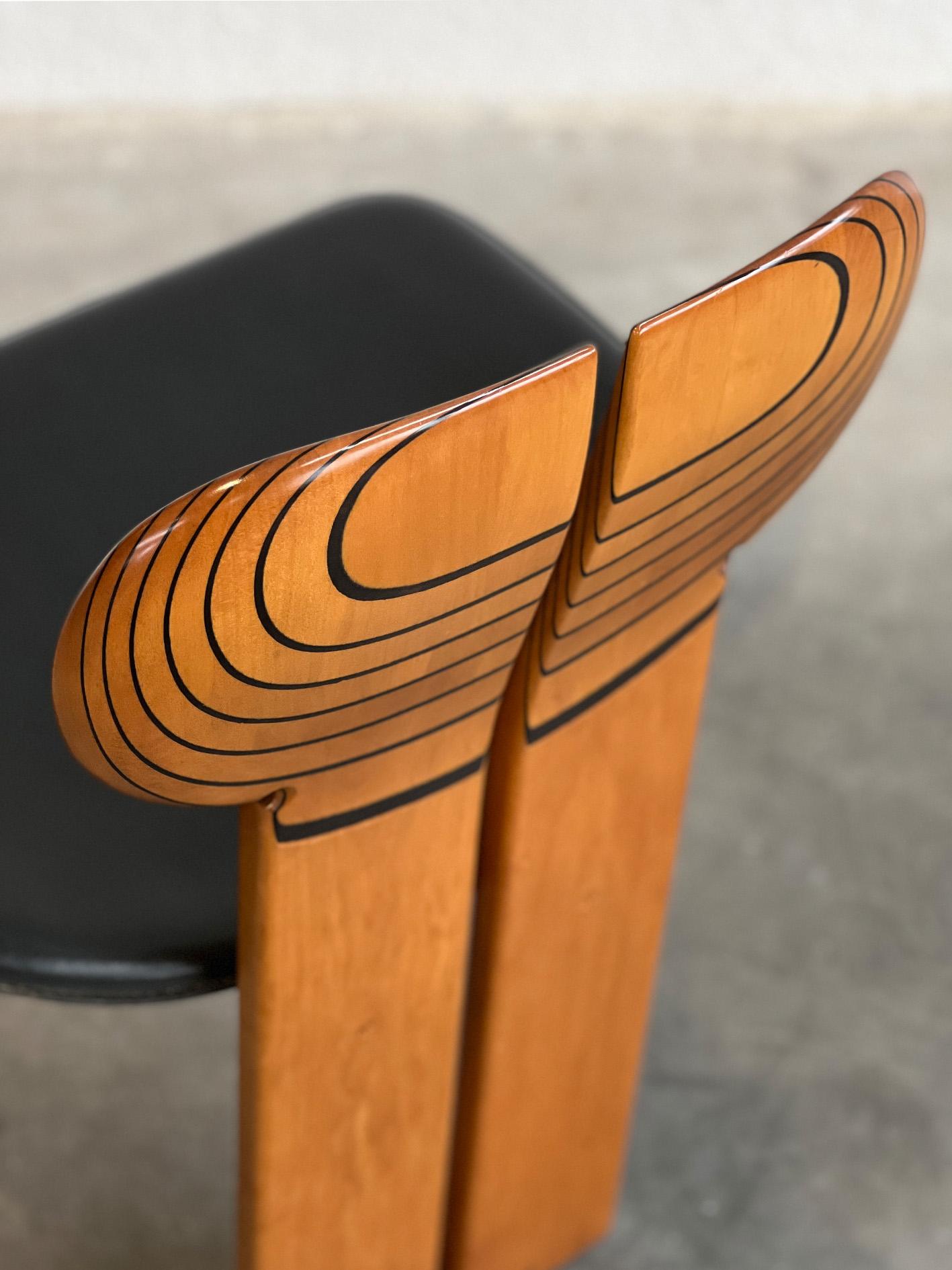 Afra and Tobia Scarpa "Africa" Dining Chair for Maxalto, 1975 For Sale at 1stDibs