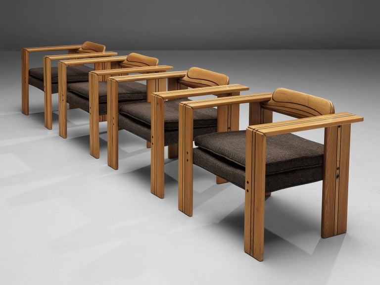 Afra and Tobia Scarpa 'Artona' Lounge Chairs in Walnut For Sale at 1stDibs